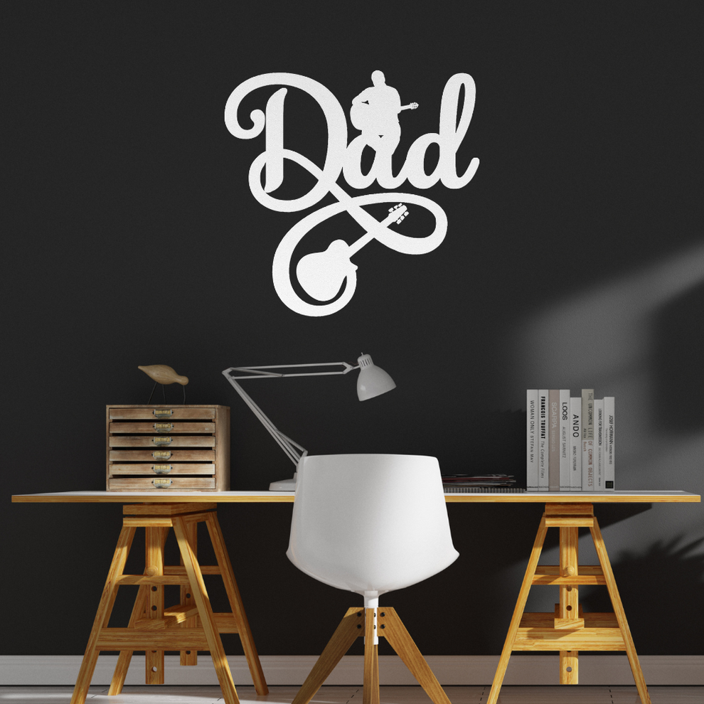 Guitarist Dad Sign | Metal Wall Art