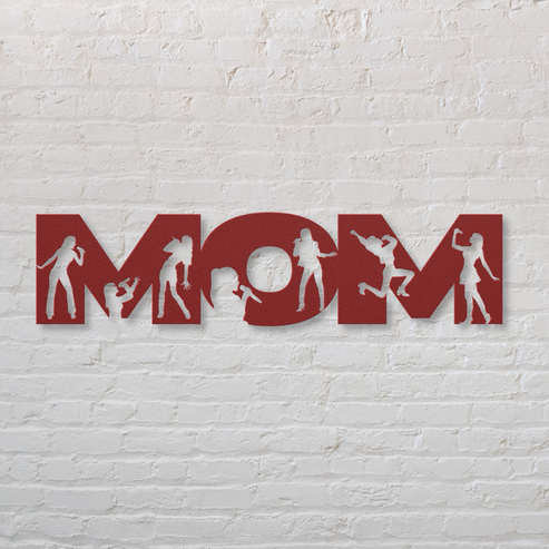 Mom Text Sign for Singer Mom | Metal Wall Art